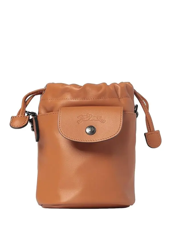 Longchamp Le Pliage Xtra Mini Bucket Bag In Cowhide Leather - Hazel
