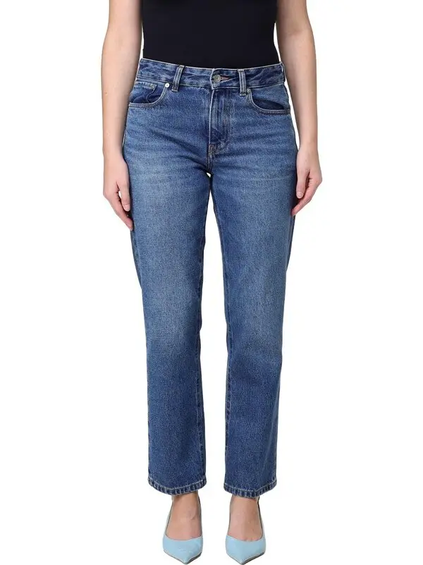Victoria Beckham Mid-rise Skinny Jeans In Cotton Denim - Blue