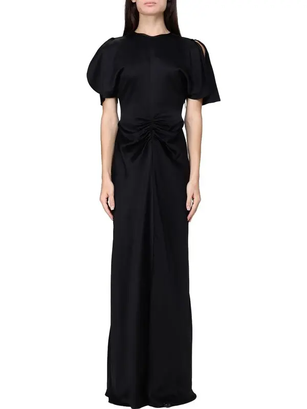 Victoria Beckham Isabella Crêpe Evening Gown - Black