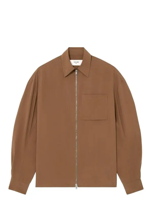 Celine Zip-up Jacket - Brown
