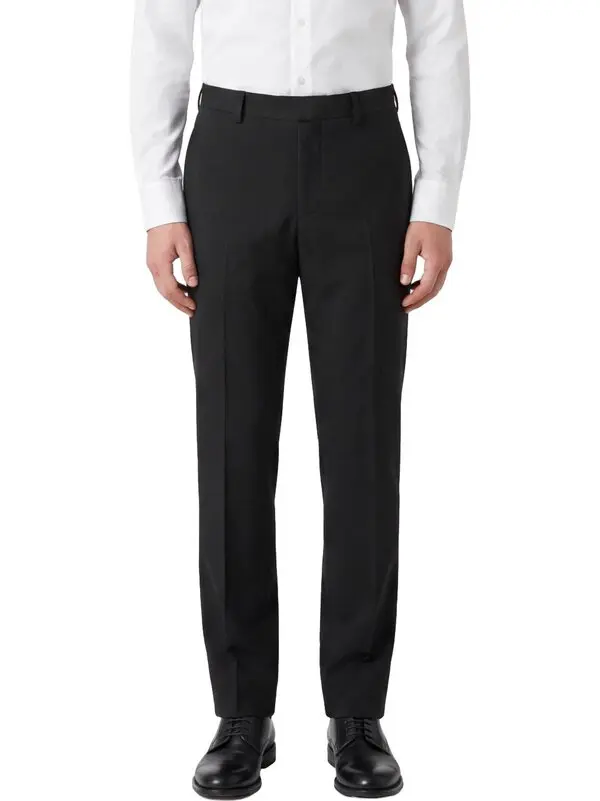 JIL SANDER Gabardine Tailored Slim-fit Trousers - Black