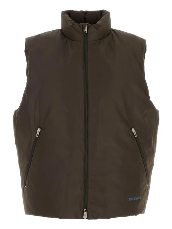 JIL SANDER Ghost Capsule Padded Gilet - Brown