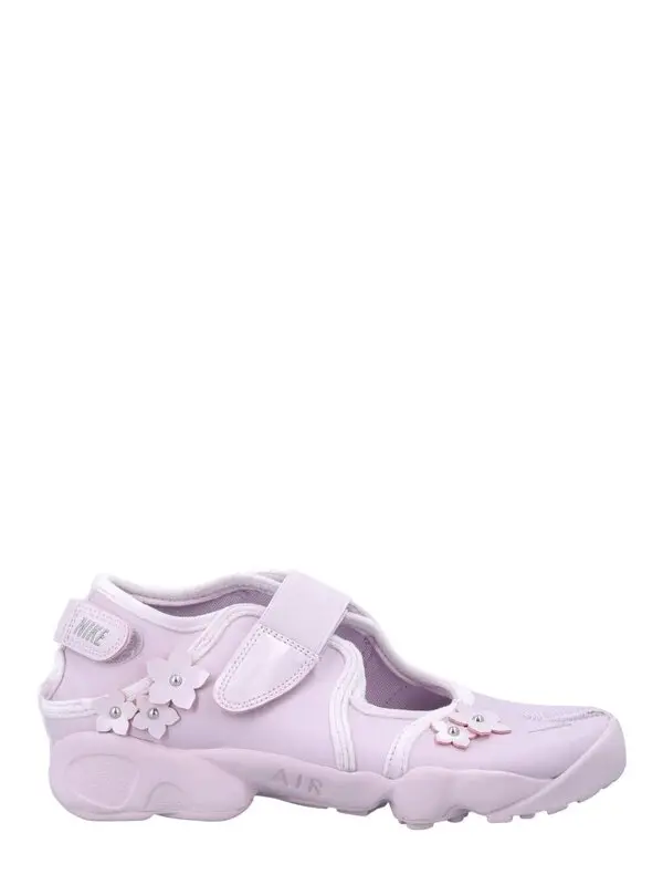 Nike Rift Leather Tabi Toe Sneakers With Floral Embroidery - Lilac