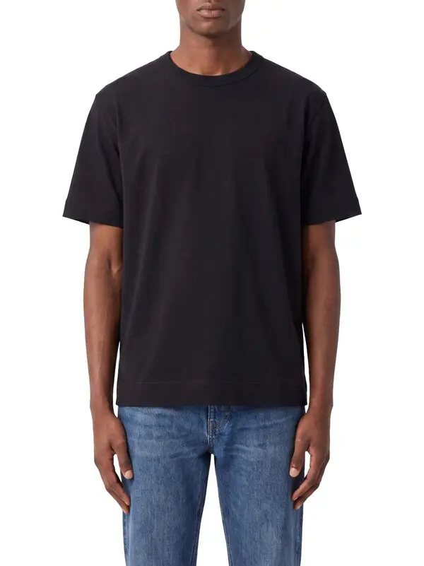Dries Van Noten Relaxed Fit Cotton T-shirt With Dropped Shoulders - Black