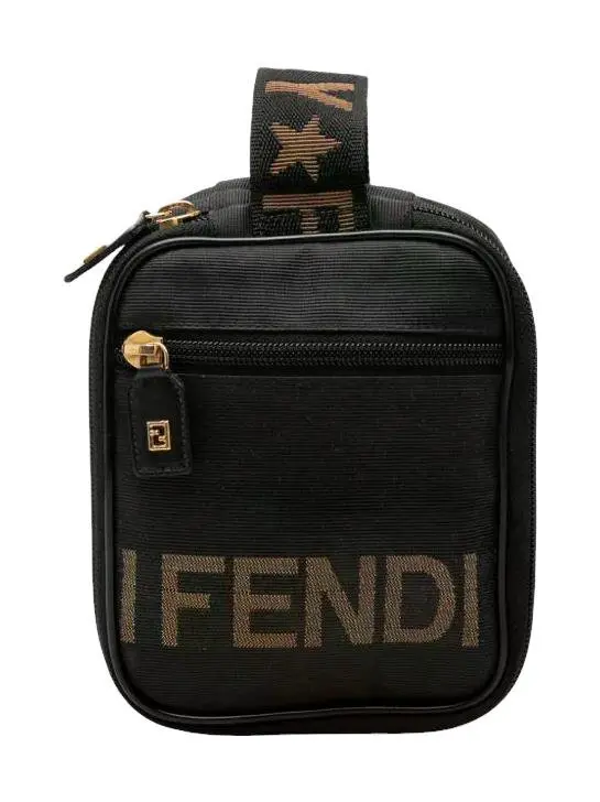 Fendi Nylon Vanity Bag - Black
