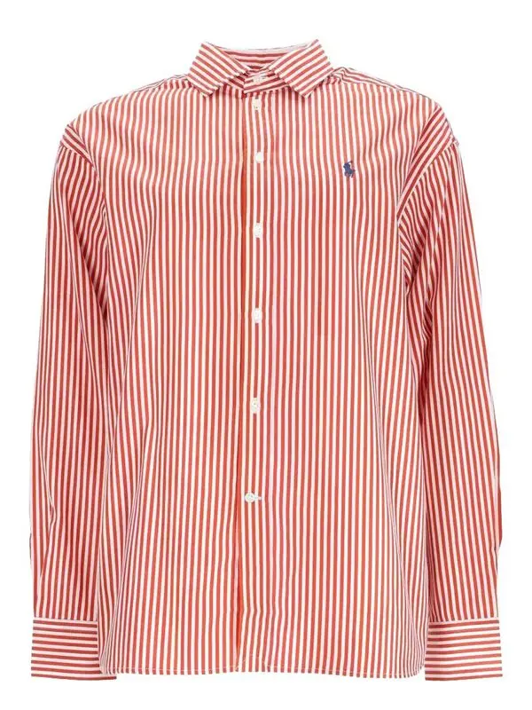 Polo Ralph Lauren Striped Cotton Shirt - Red