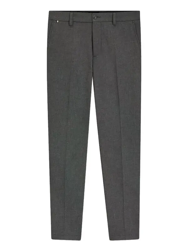 BOSS Modern-fit Stretch Dobby Trousers - Grey