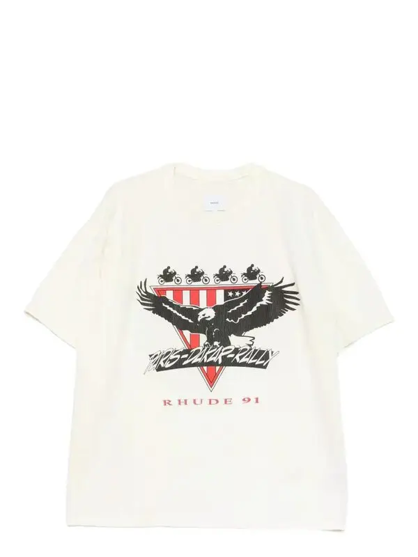 Rhude Graphic-print T-shirt - Neutrals