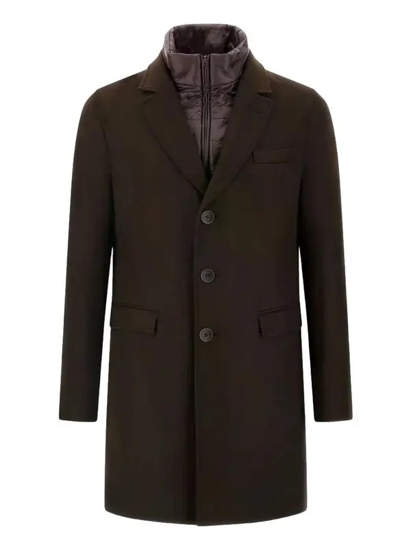 Herno Ultralight Single-breasted Coat - Brown