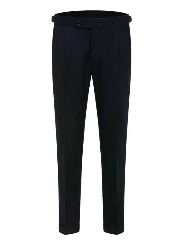 FRANZESE COLLECTION Stefano De Martino Tailored Wool Trousers - Blue