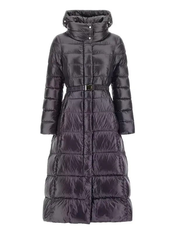 Herno Ultralight Belted Quilted Coat - Grey