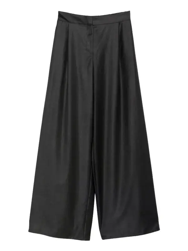 Dusan Pleated Wide-leg Trousers - Grey