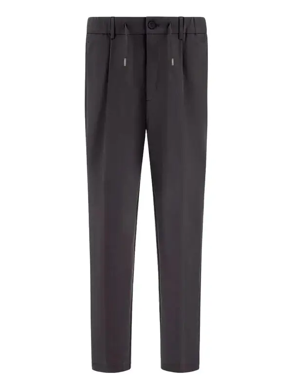 Herno Drawstring Pleated Trousers - Grey