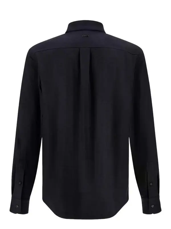 Herno Long-sleeve Gabardine Shirt - Blue