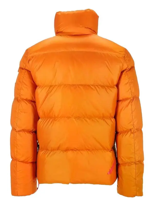 AFTER/LABEL Quilted Padded Coat - Orange