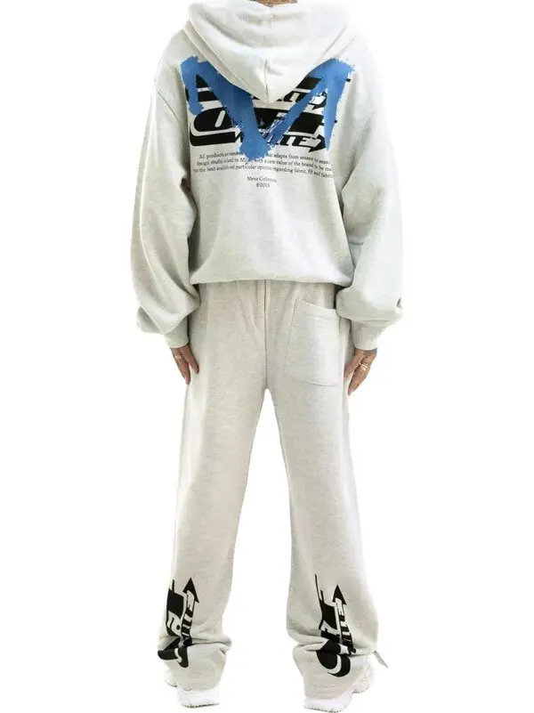 Off-White Half Arrow Regular Zip Hoodie - Grey