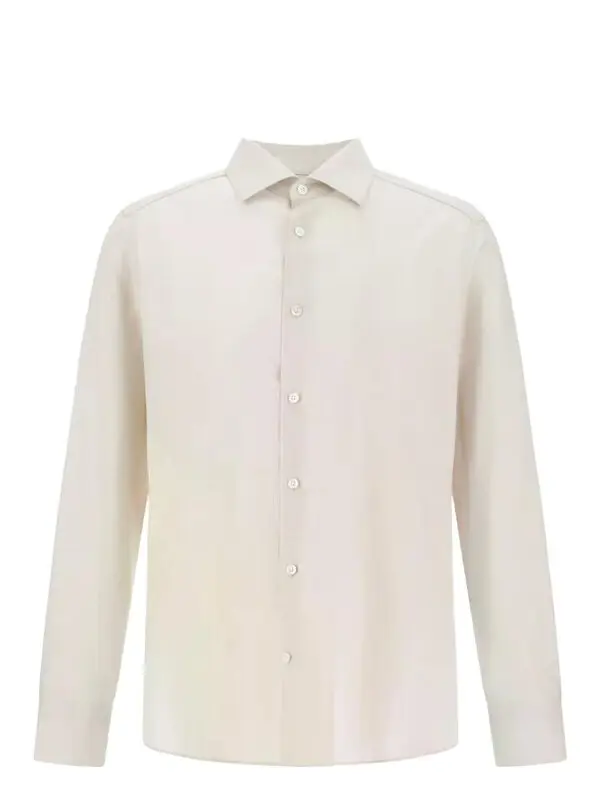 Herno Iconico Logo-plaque Shirt - Neutrals