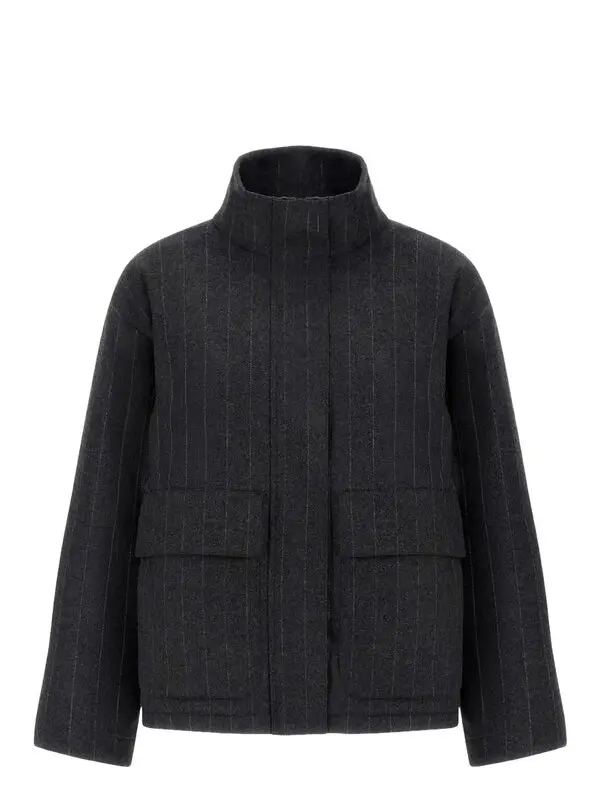 Herno Pinstripe Jacket - Grey
