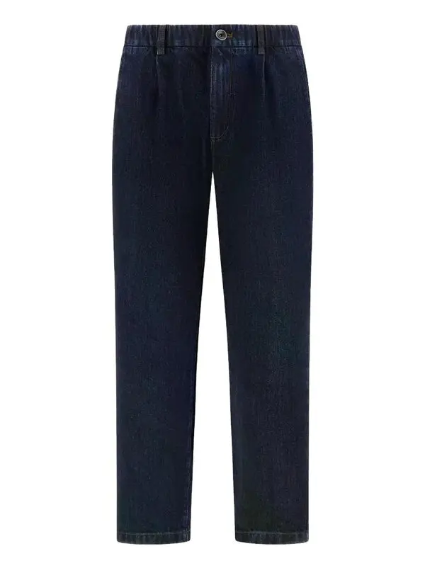 Herno Darted Elasticated-waist Jeans - Blue