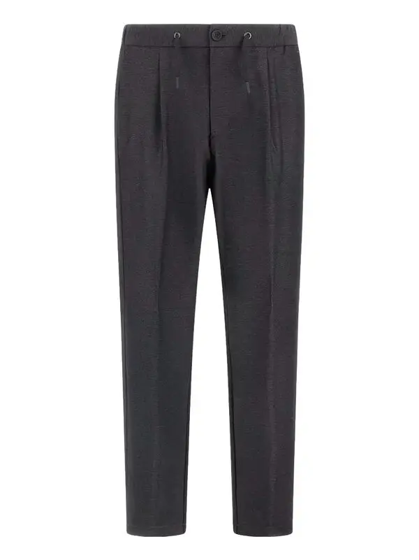 Herno Mélange Effect Pleated Trousers - Grey
