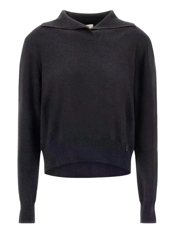 Herno Virgin Wool V-neck Sweater - Grey