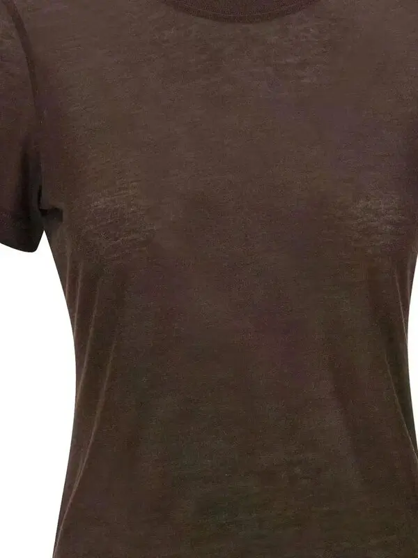 Filippa K Sheer Short-sleeve T-shirt - Brown