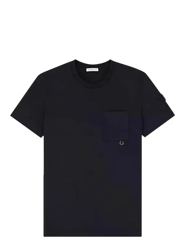 Moncler Logo Patch Pocket T-shirt - Blue
