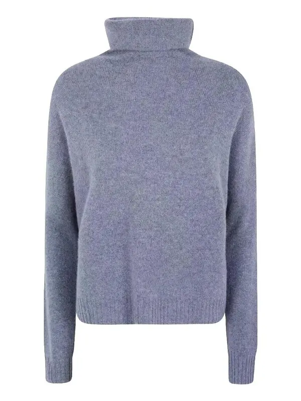 KUJTEN Cashmere Roll-neck Sweater - Grey