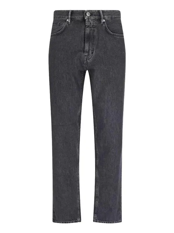 Closed Faded Effect Straight Leg Jeans - Grey