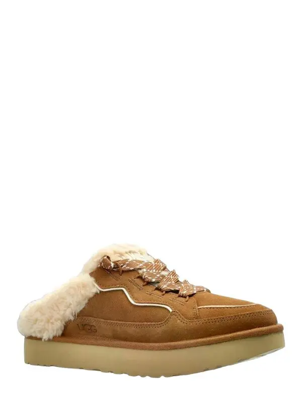 UGG Lowmel Shearling-trim Slippers - Brown