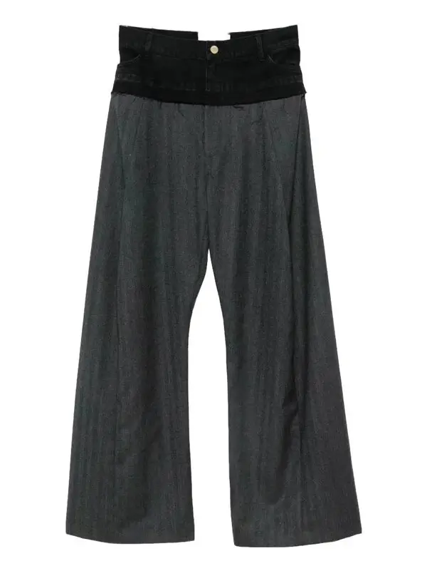 LITKOVSKA Layered Design Trousers - Grey
