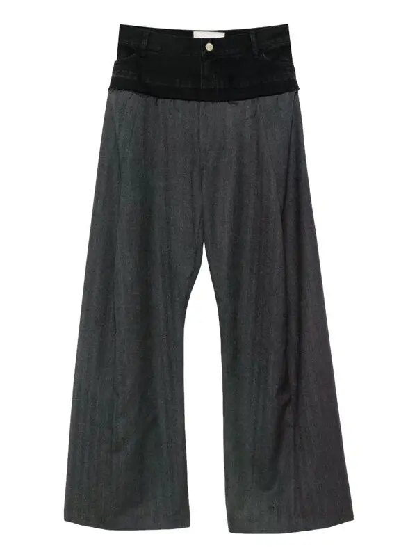LITKOVSKA Layered Design Trousers - Grey