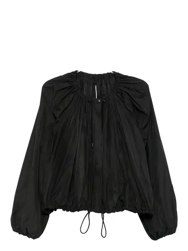 TOTEME Gathered Drawstring Jacket - Black