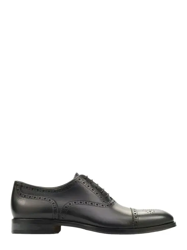 Lottusse 1877 Lenox Brogue Oxford Shoes - Black