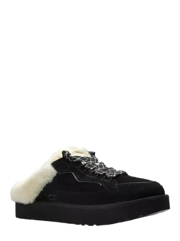 UGG Lowmel Shearling-trim Slippers - Black