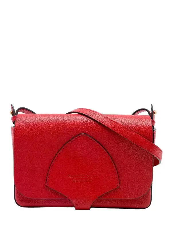 Burberry Hampshire Goatskin Crossbody Bag - Red