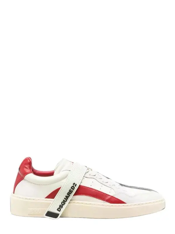 Dsquared2 Panelled Logo-strap Sneakers - White