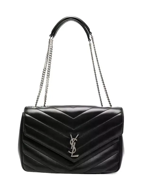 Saint Laurent Loulou Matelassé Shoulder Bag - Black