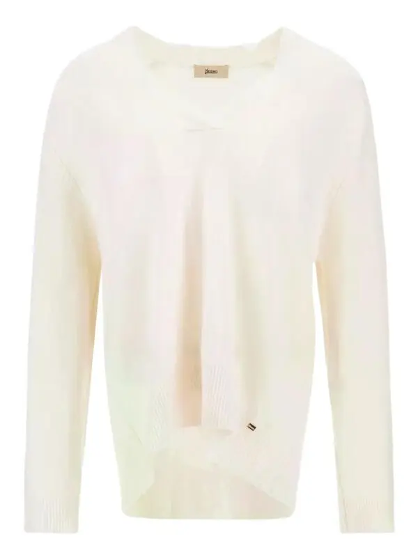 Herno Cashmere Stocking-stitch Sweater - Neutrals
