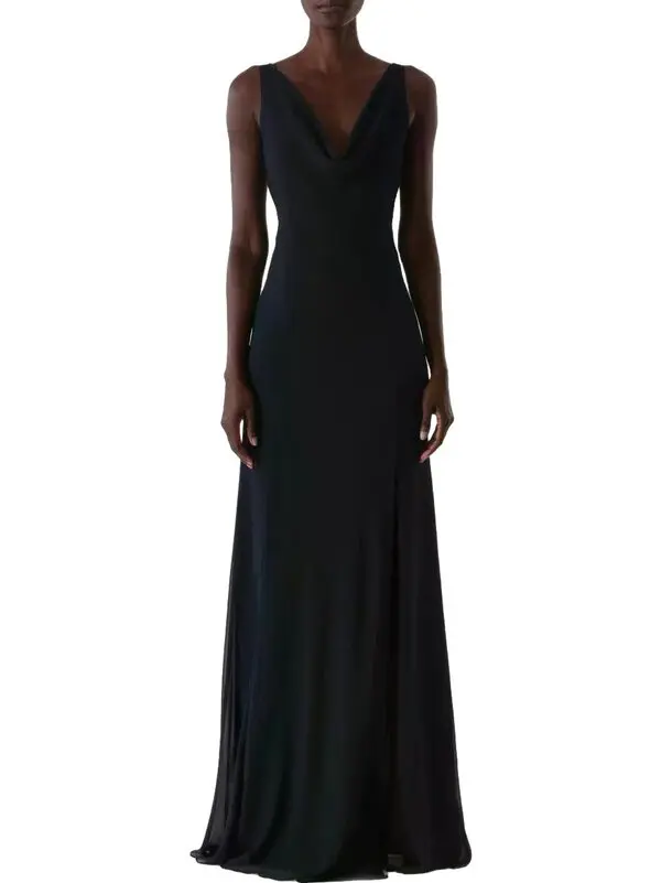 JASON WU Cowl Neck Sleeveless Gown - Blue