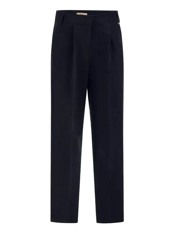 Herno Crepe Twill Trousers - Blue