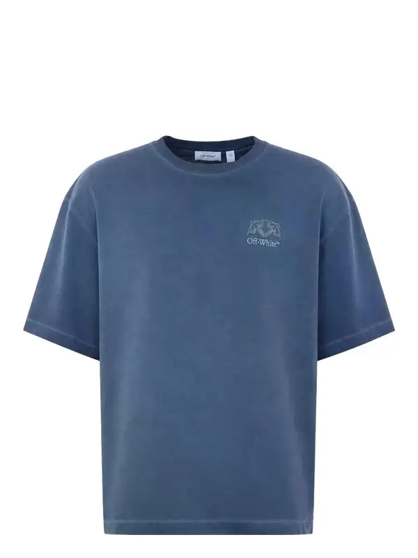 Off-White Logo-print T-shirt - Blue