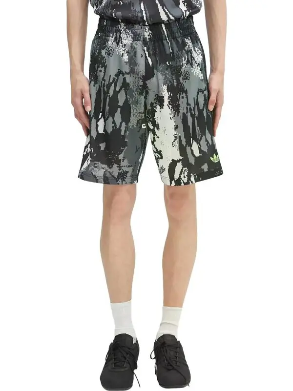 Adidas Adituff Graphic-print Shorts - Black
