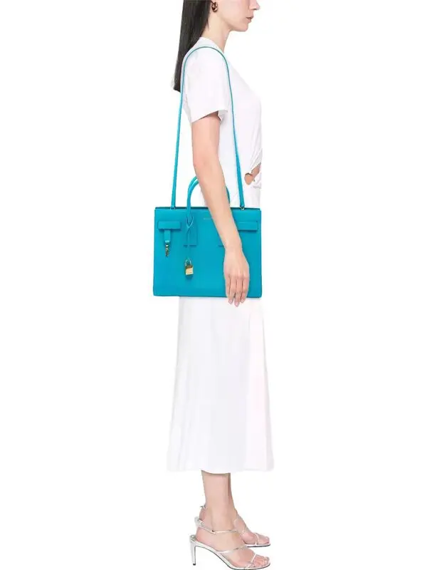Saint Laurent Sac De Jour Satchel - Blue
