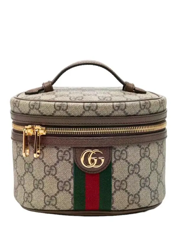 Gucci Ophidia Gg Supreme Vanity Bag - Neutrals