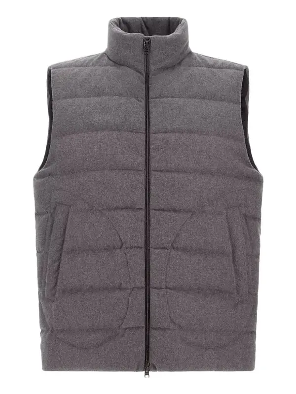Herno Quilted Gilet - Grey