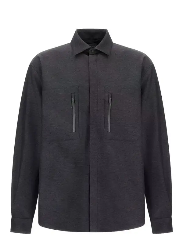 Herno Zip-pocket Shirt - Grey