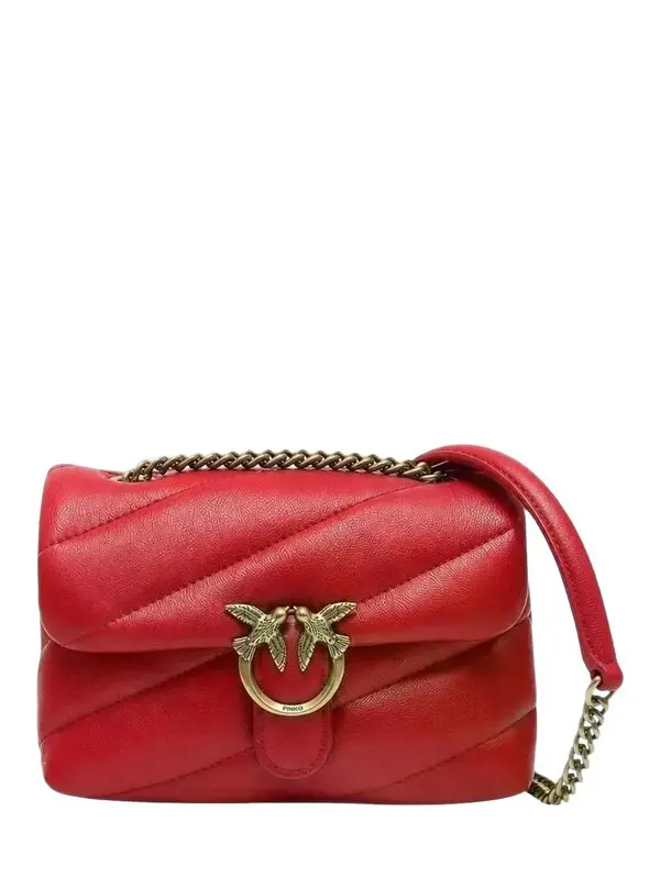 Pinko Love Puff Baby Shoulder Bag - Red