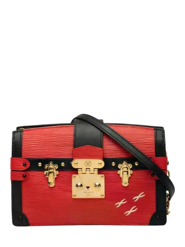 LOUIS VUITTON Epi Trunk Clutch Crossbody Bag - Black