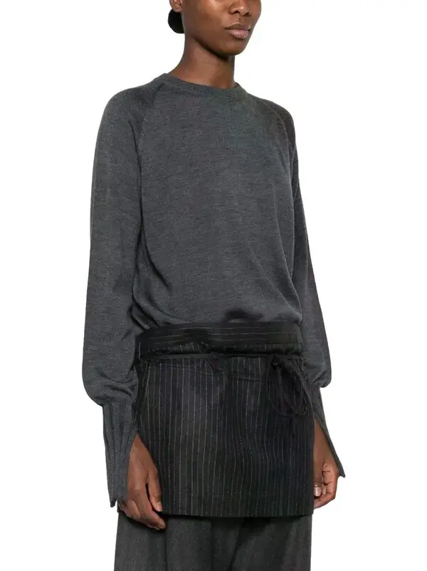 LITKOVSKA Raglan-sleeve Knit Sweater - Grey